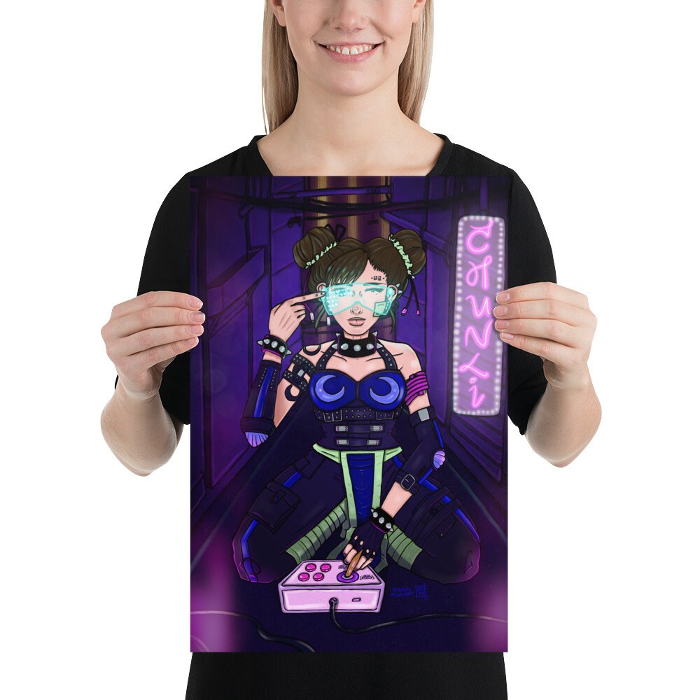Cyberpunk Chun-li Poster - Etsy
