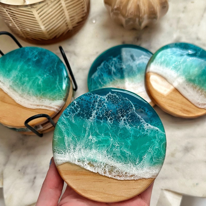 Resin Coaster - Etsy