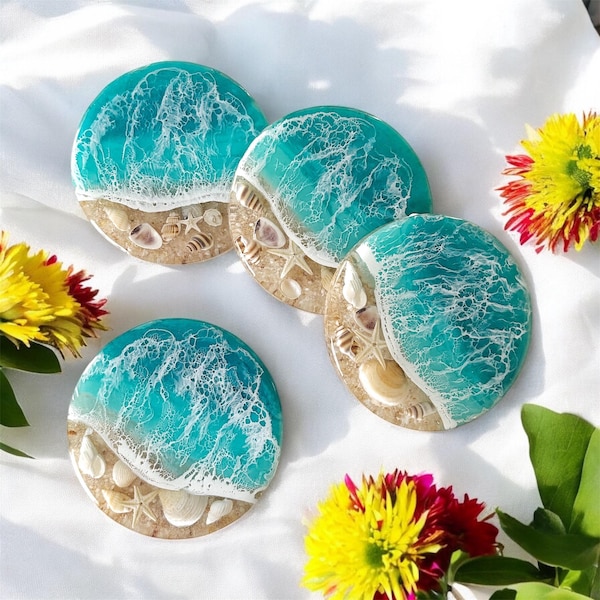 Resin Coasters - Etsy
