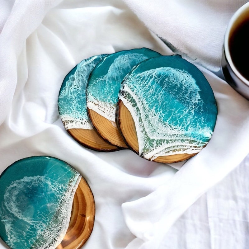 Beach Coasters - Etsy