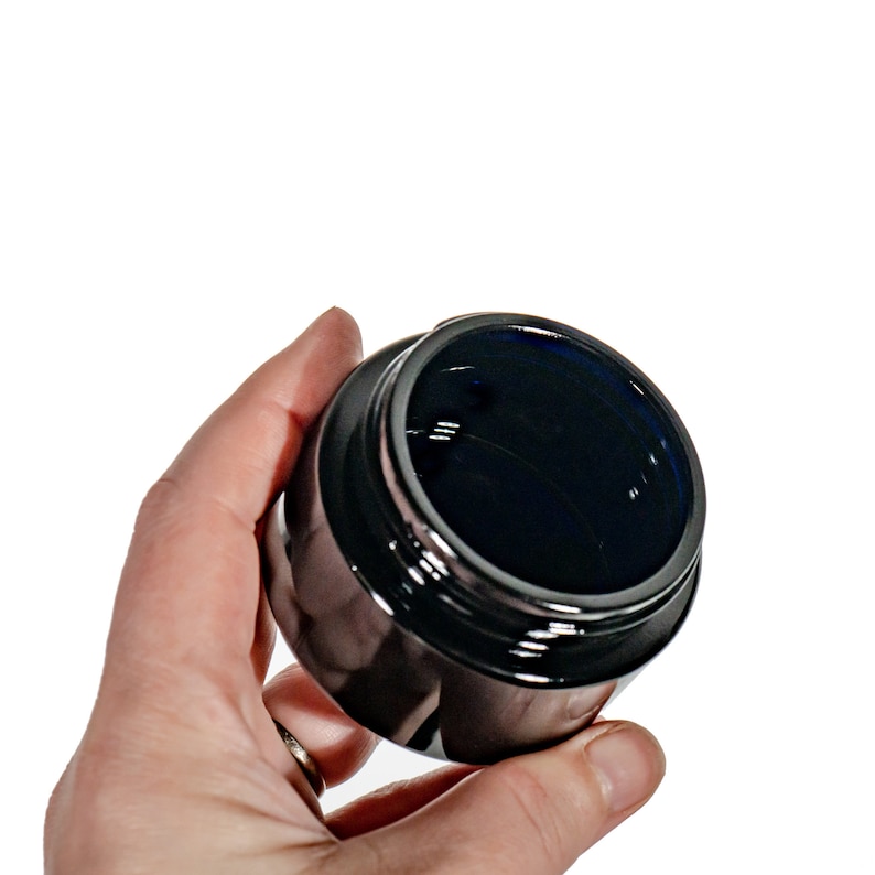 UV Black Glass Jar, 60 Ml, Child-resistant, Miron Violet Jar, Stash Jar ...