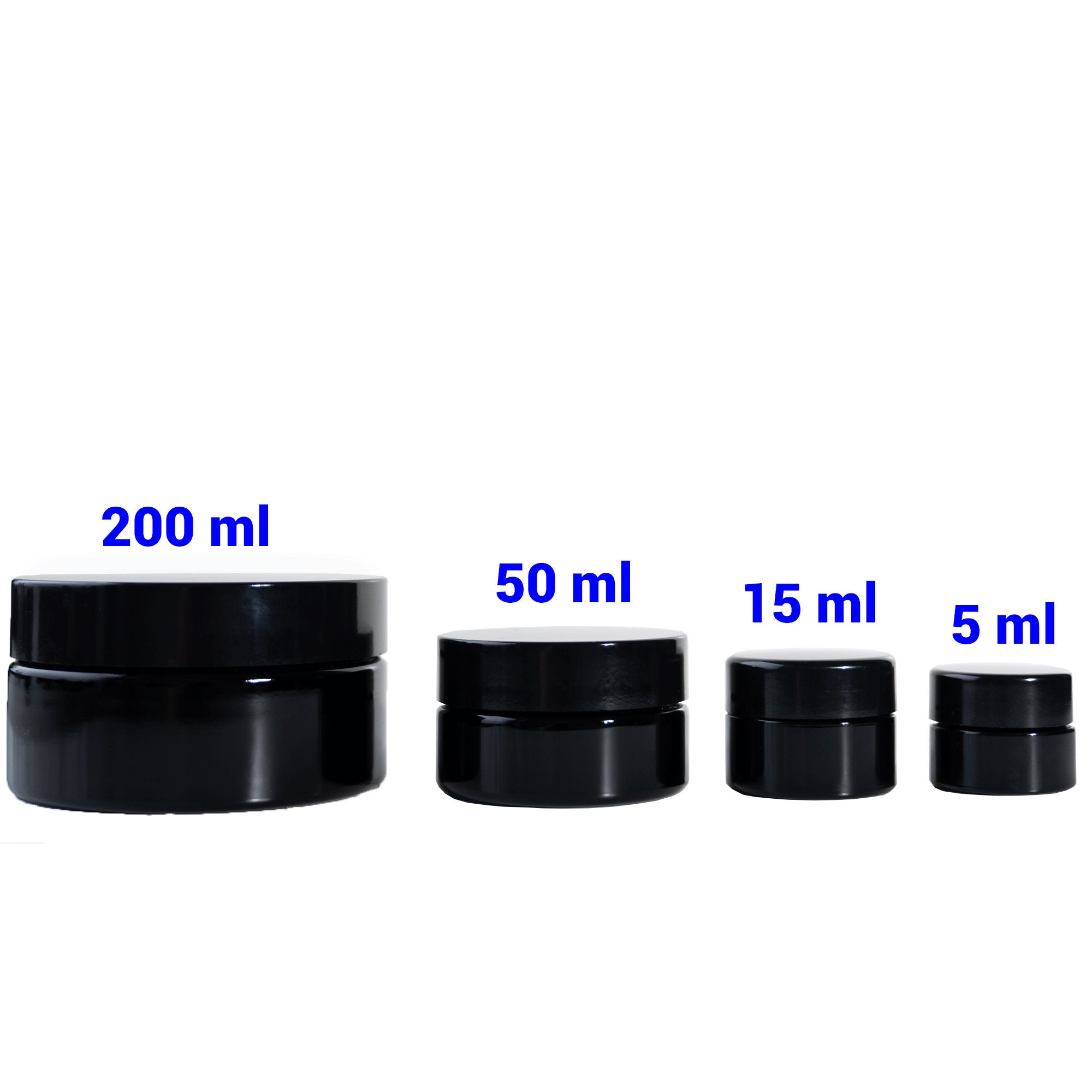 UV Glass Stash Jar 50 Ml Cosmetic Jar With Leak Proof, Airtight Lid ...