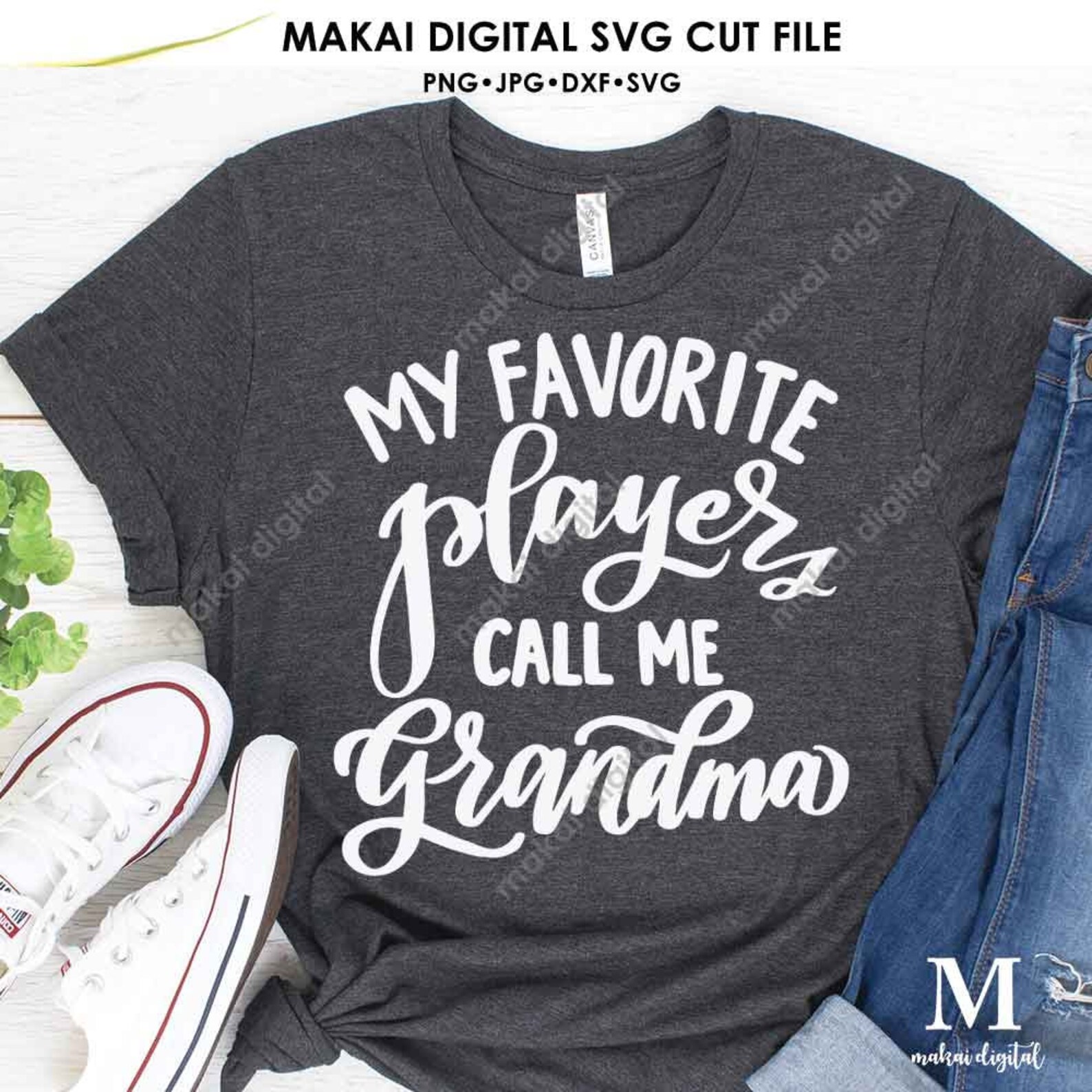 My Favorite Players Call Me Grandma Svg Baseball Shirt Svg Etsy