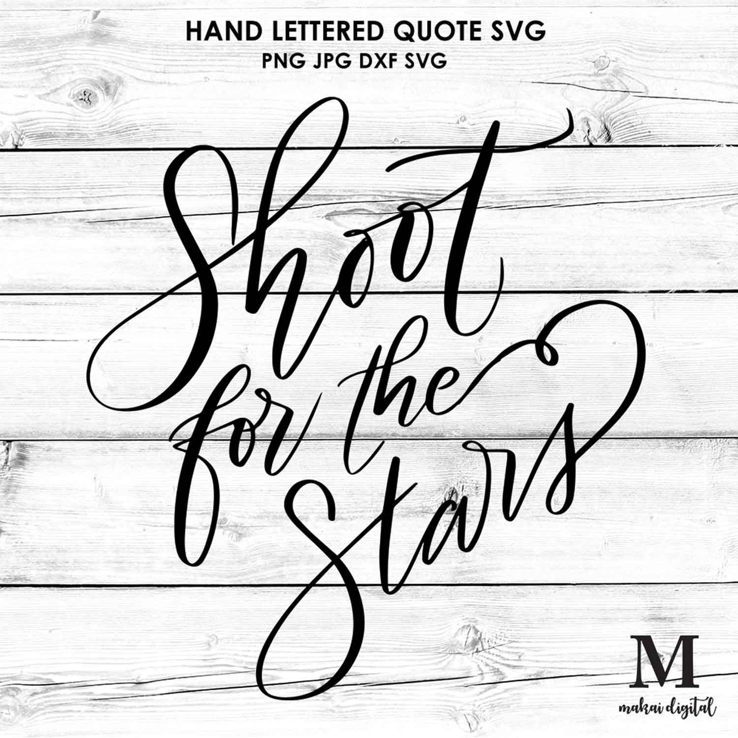 Hand Lettered Quote SVG Digital Download Svg Dxf Png - Etsy