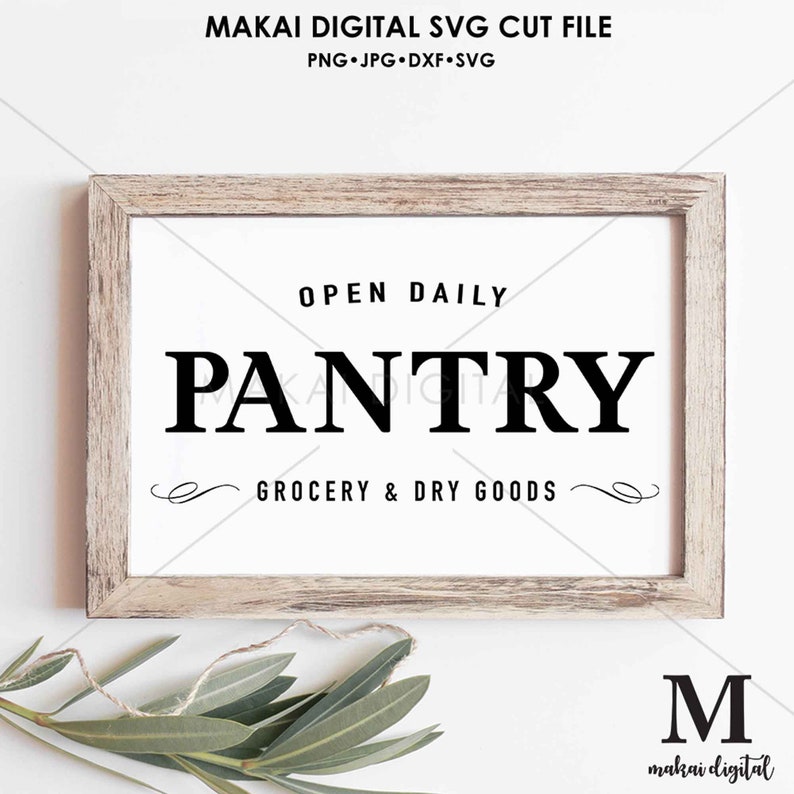 Pantry SVG Pantry Door Sign SVG Farmhouse Decor Digital - Etsy Australia