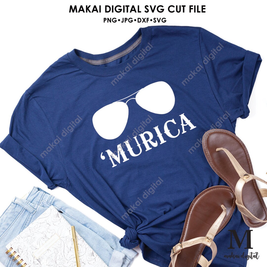 Murica SVG 4th of July T-shirt 'murica T-shirt - Etsy