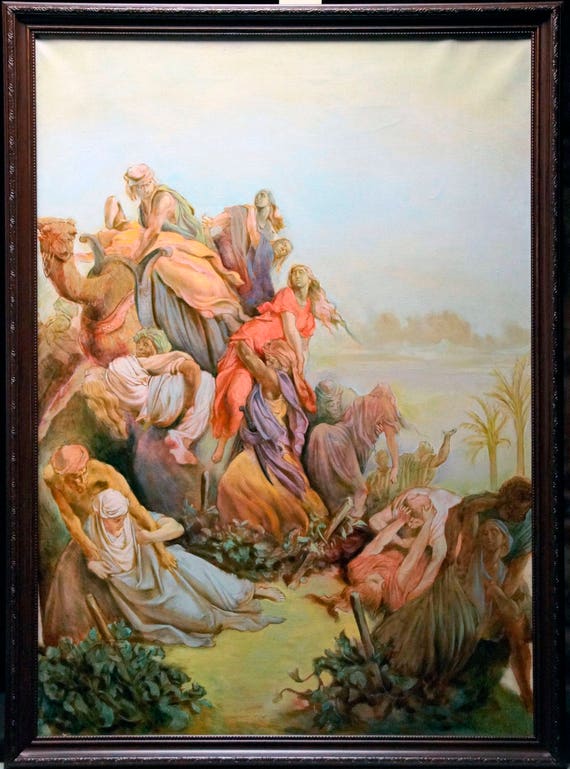 Items similar to The Benjaminites Take the Virgins of Jabesh gilead ...