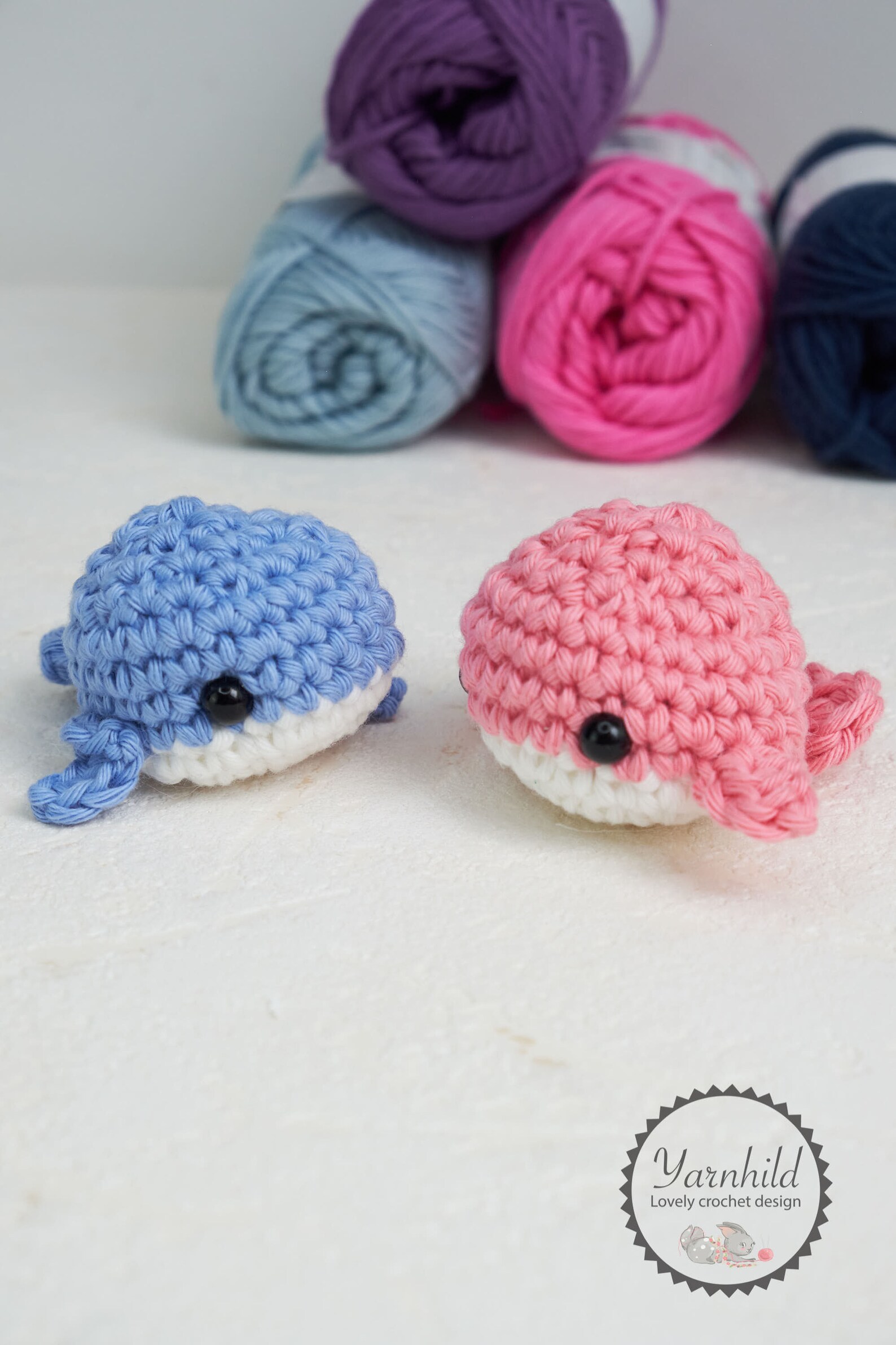 Crochet Amigurumi Whale Pattern - Easy Amigurumi Toy Mini-whale - Key ...
