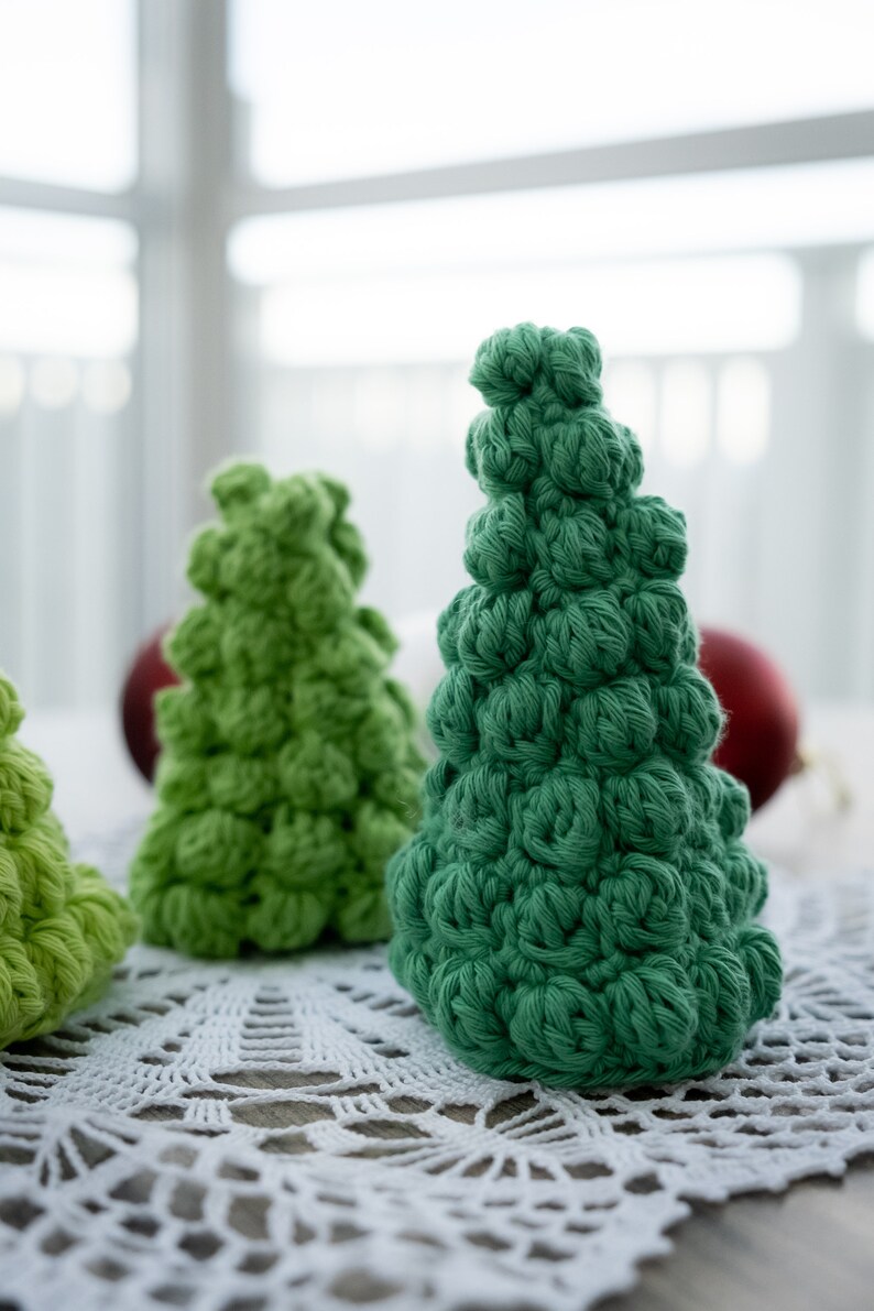 Mini Bobble Christmas Tree Crochet Pattern – DIY Holiday Ornament (PDF ...
