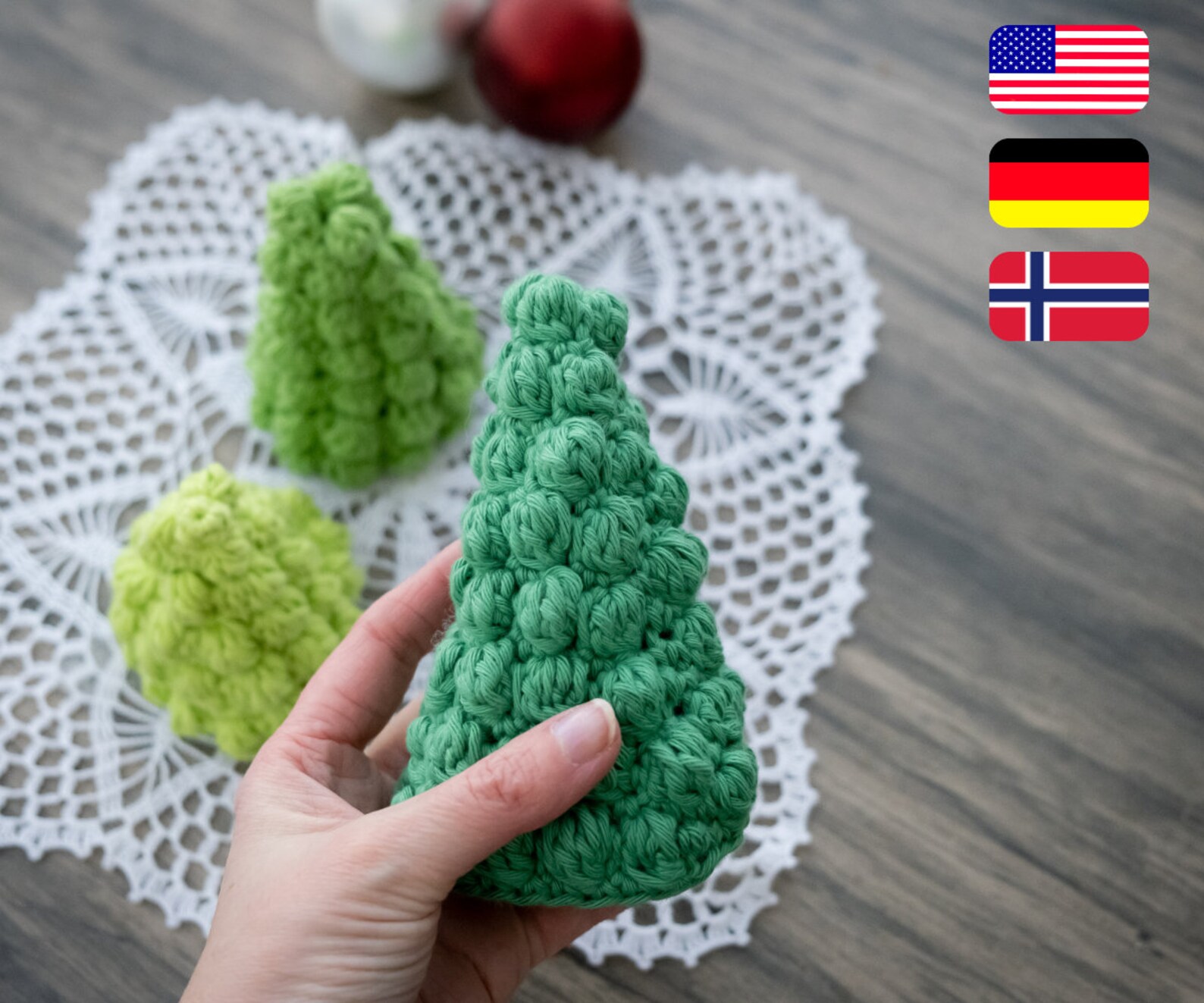 Mini Bobble Christmas Tree Crochet Pattern – DIY Holiday Ornament (PDF ...