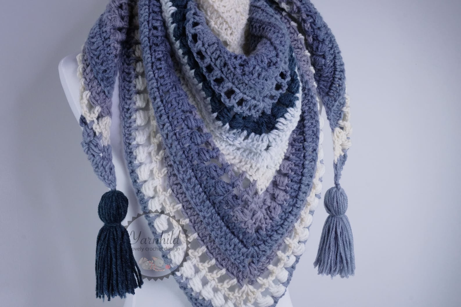 Crochet Beginner-friendly Shawl Pattern - Downloadable Pdf Pattern ...