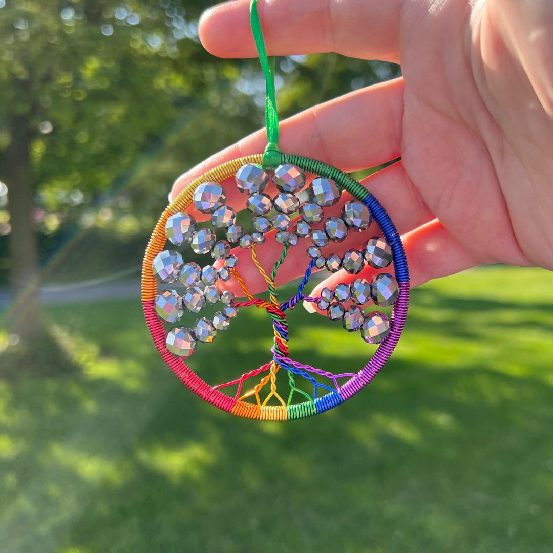 Rainbow Tree of Life Ornament - 3 Inch - Etsy
