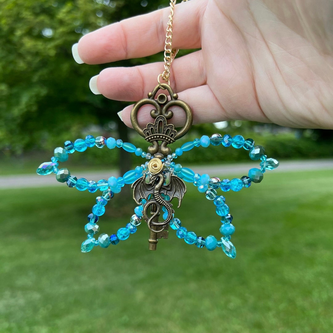 Aqua Dragon Flying Key - Etsy