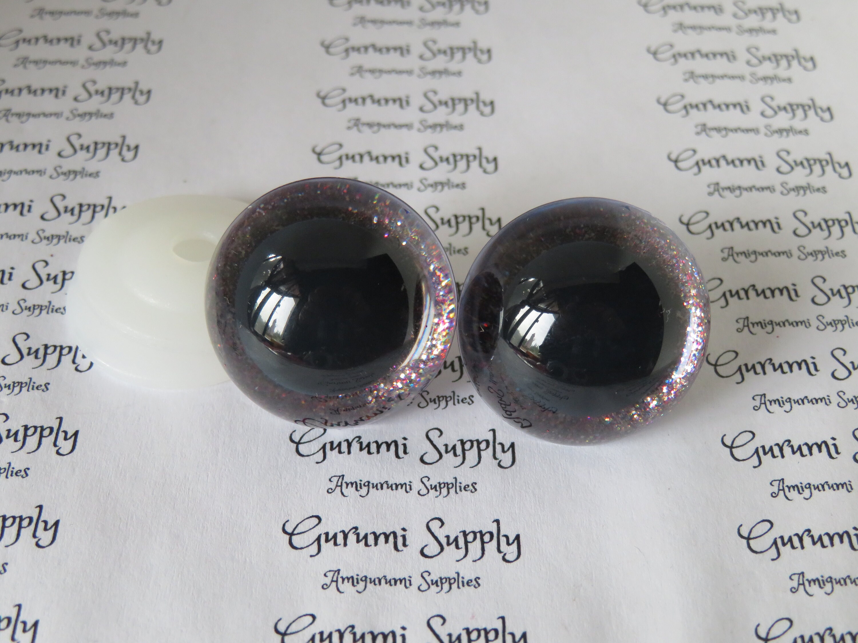 30mm Clear Round Plastic Safety Eyes with a Light Sparkle | Etsy
