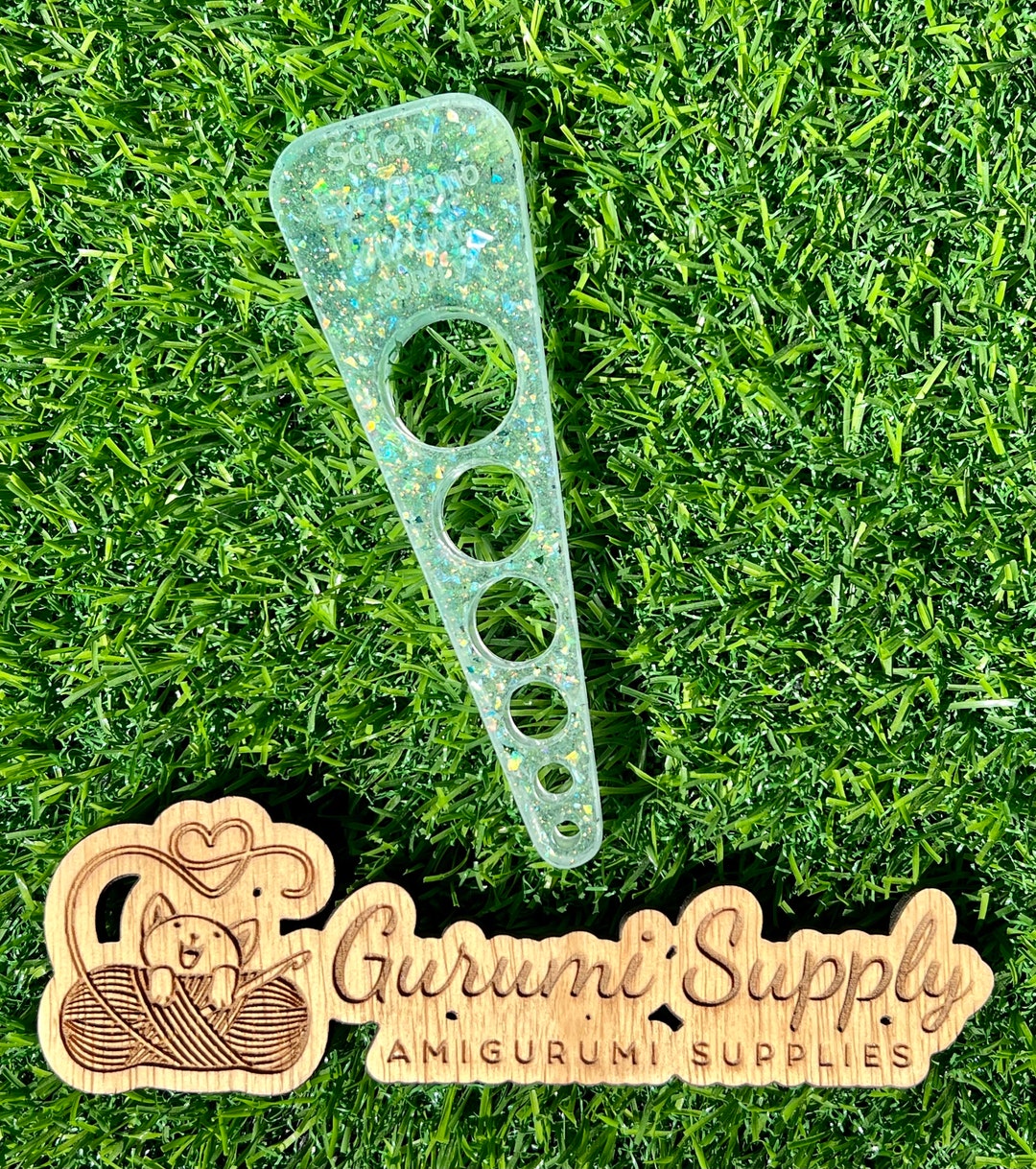 Safety Eye Gismo Shades of Green Glitter Triangle Safety Eye Tool ...