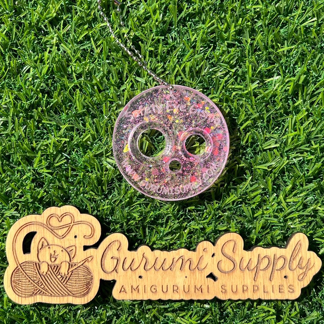 Safety Eye Gismo - Shades of Pink Glitter - Petite Size - Circle - On ...