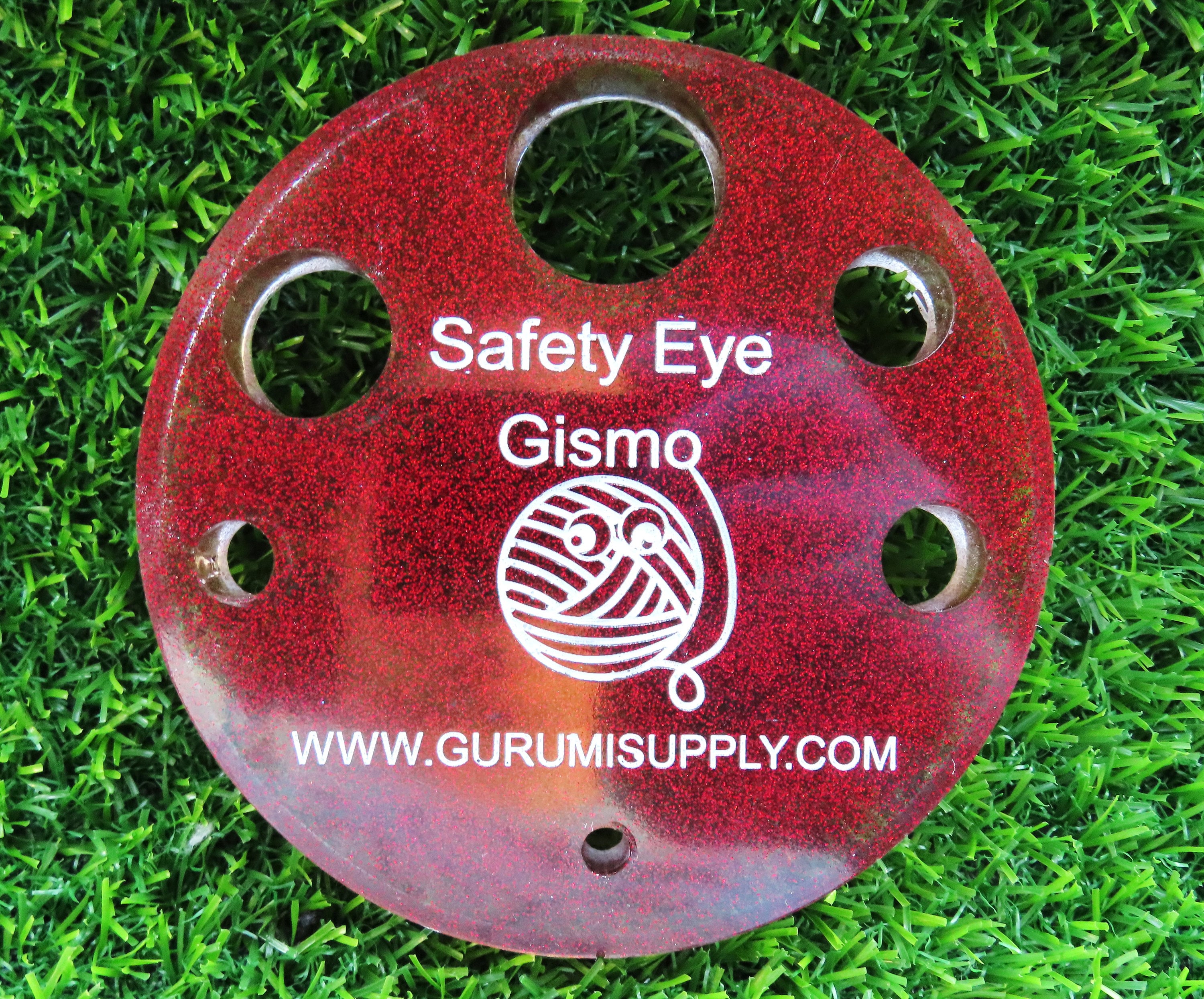 Safety Eye Gismo Dark Red Glitter - Circle - Round - Safety Eye Tool ...