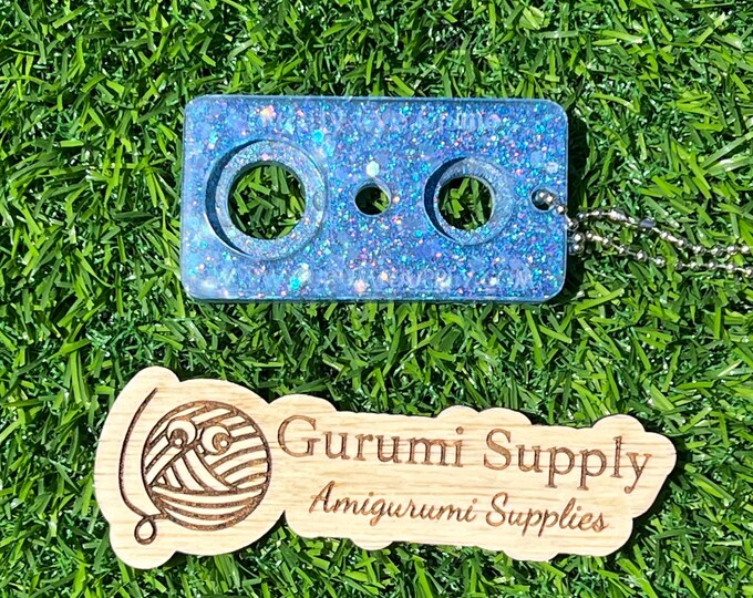 Safety Eye Gismo Blue Explosion Glitter - Keychain - Safety Eye Tool ...