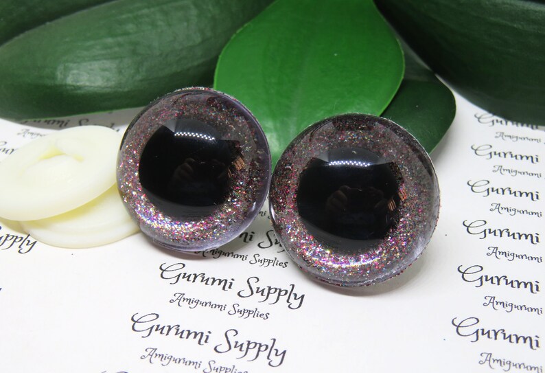 30mm Clear Round Plastic Safety Eyes With a Light Sparkle | Etsy