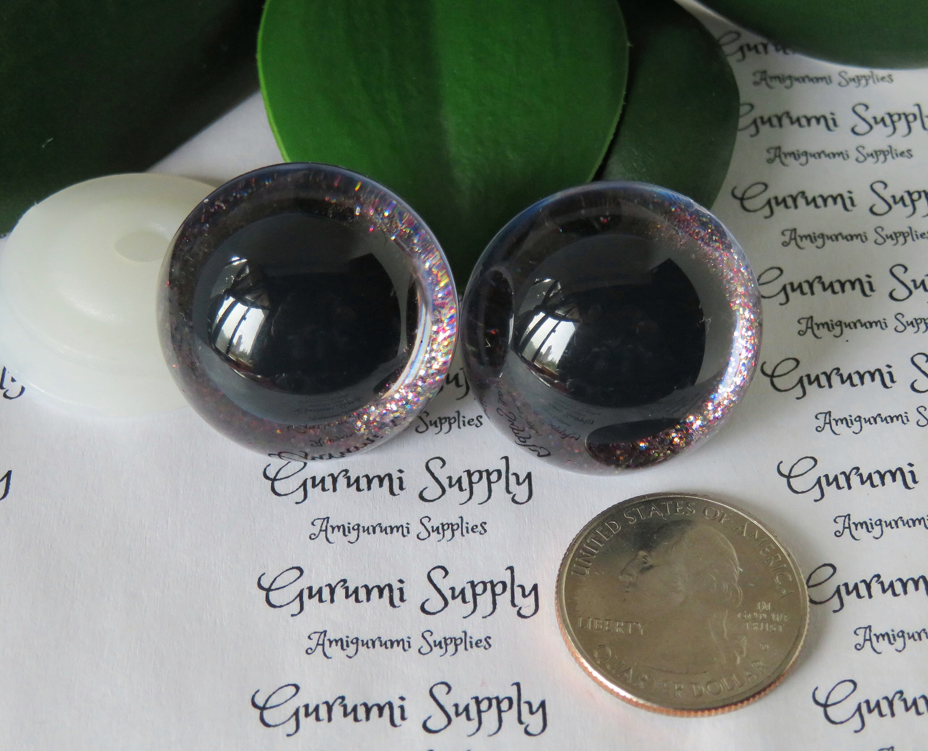 30mm Clear Round Plastic Safety Eyes with a Light Sparkle | Etsy