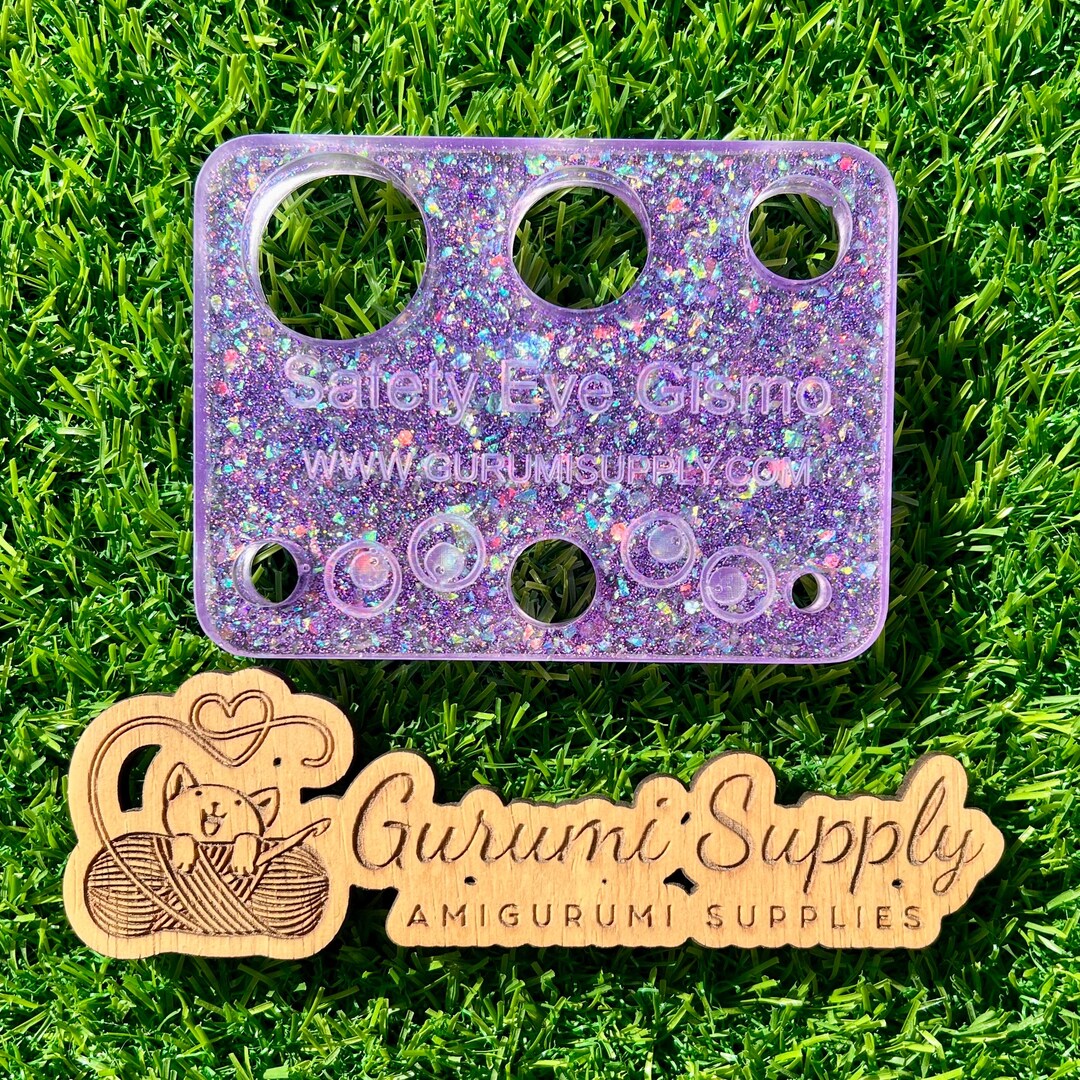 Safety Eye Gismo Light Purple Glitter Mix Rectangle Safety Eye Tool ...