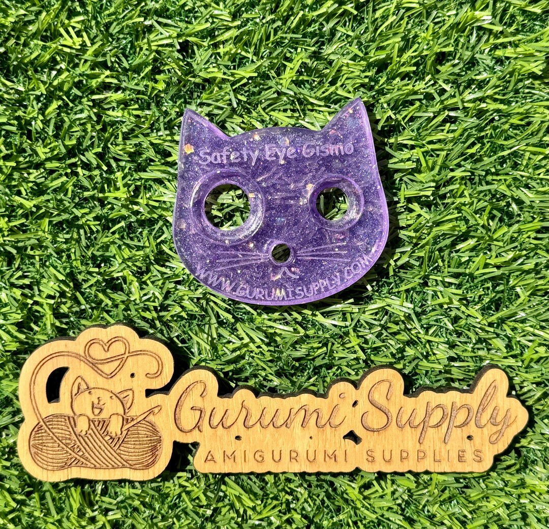 Safety Eye Gismo - Purple Glitter - Kitty - Safety Eye Tool - Safety ...