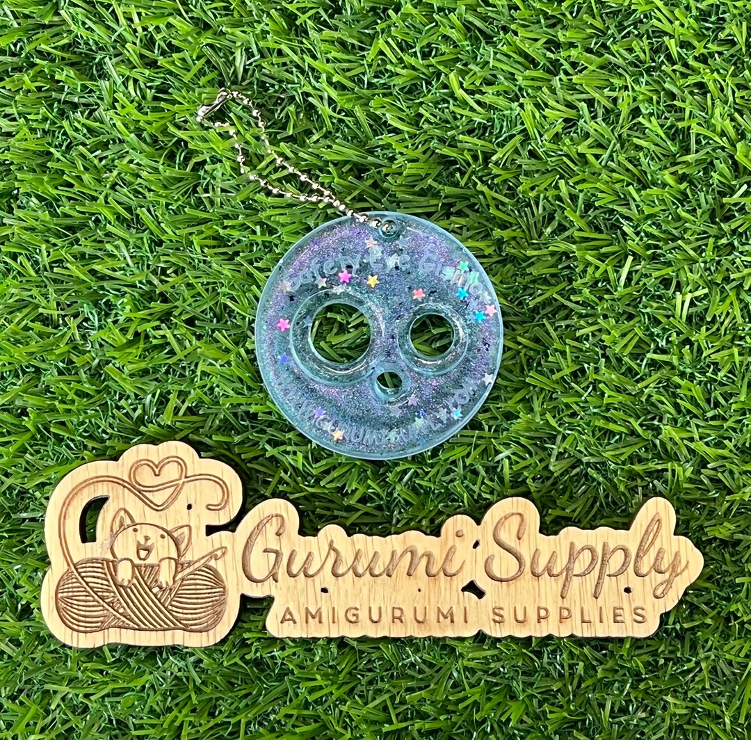 Safety Eye Gismo Blue Star Glitter On-the-go Keychain Safety Eye Tool ...