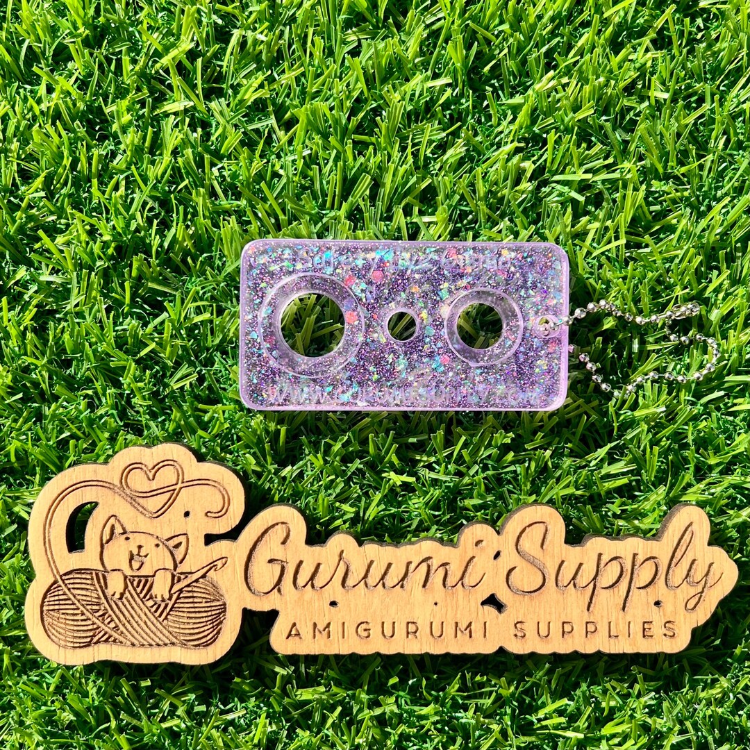Safety Eye Gismo - Light Purple Glitter Mix - Rectangle - Keychain ...