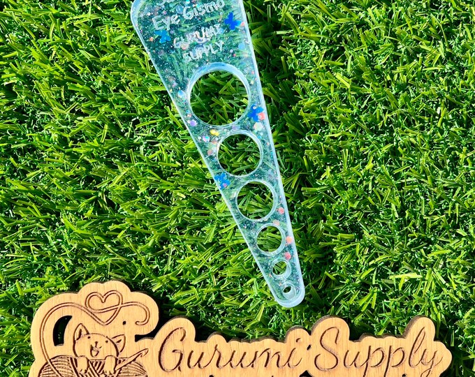 Safety Eye Gismo - Blue Butterflies Glitter - Triangle - Safety Eye ...