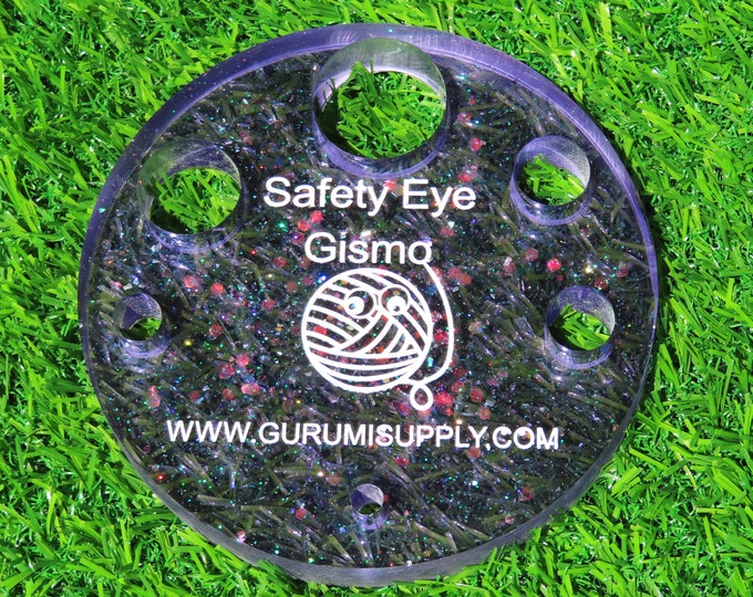 Safety Eye Gismo Purple Grape With Glitter Circle Round Safety Eye Tool ...