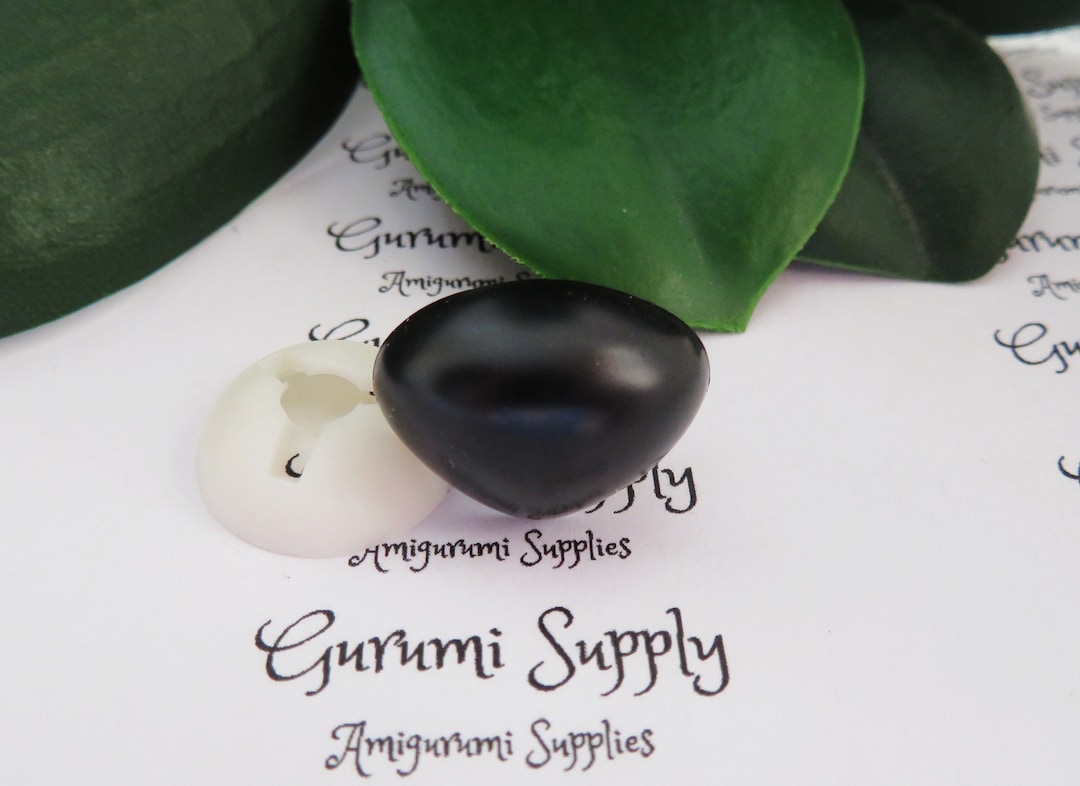 15x20mm Solid Matte Black Safety Noses With Washers - 4 Ct / Amigurumi ...
