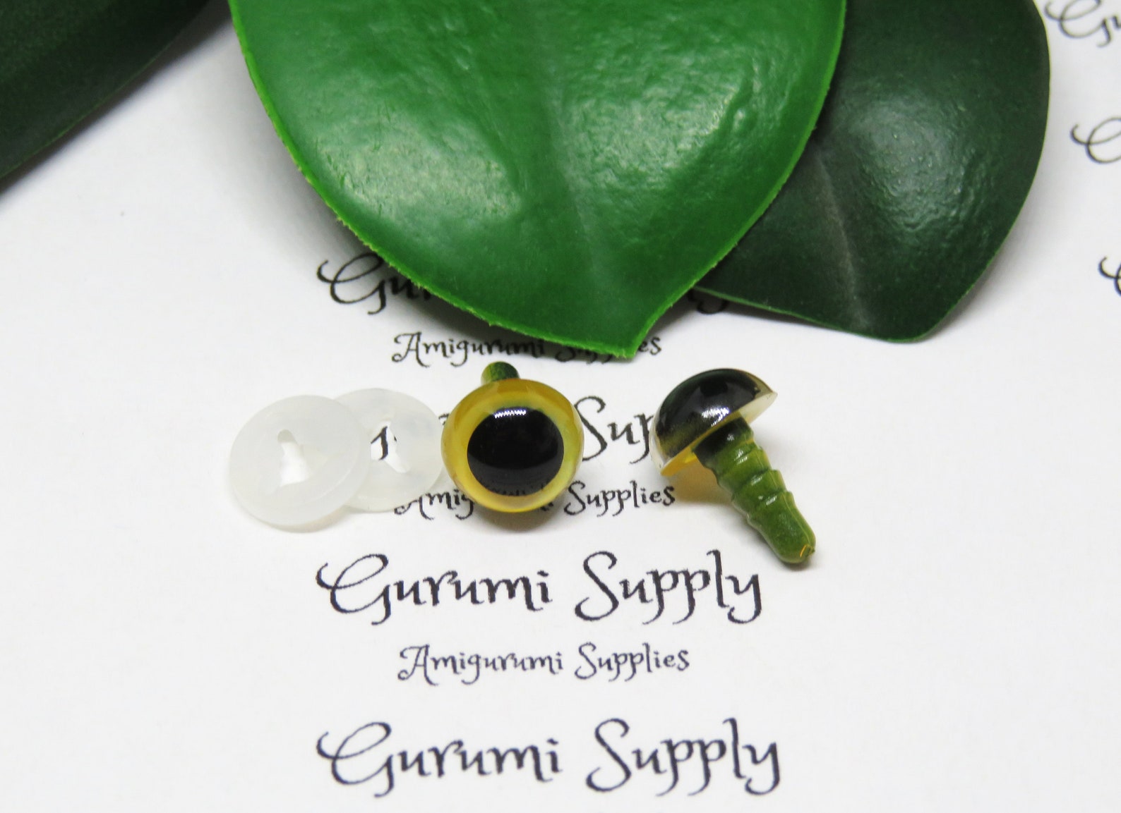 9mm Yellow Color Round Safety Eyes With Black Pupils With - Etsy