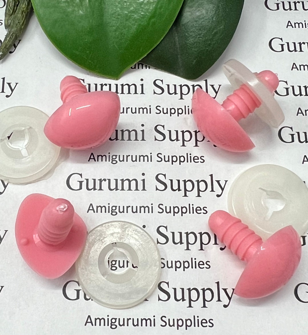 20mm Solid Pink Safety Noses With Washers - 4 Ct - Triangle / Amigurumi ...