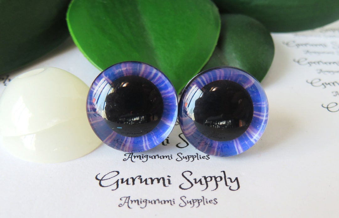 18mm Purple Iris 3D Style Trapezoid Safety Eyes and Washers: 1 Pair ...