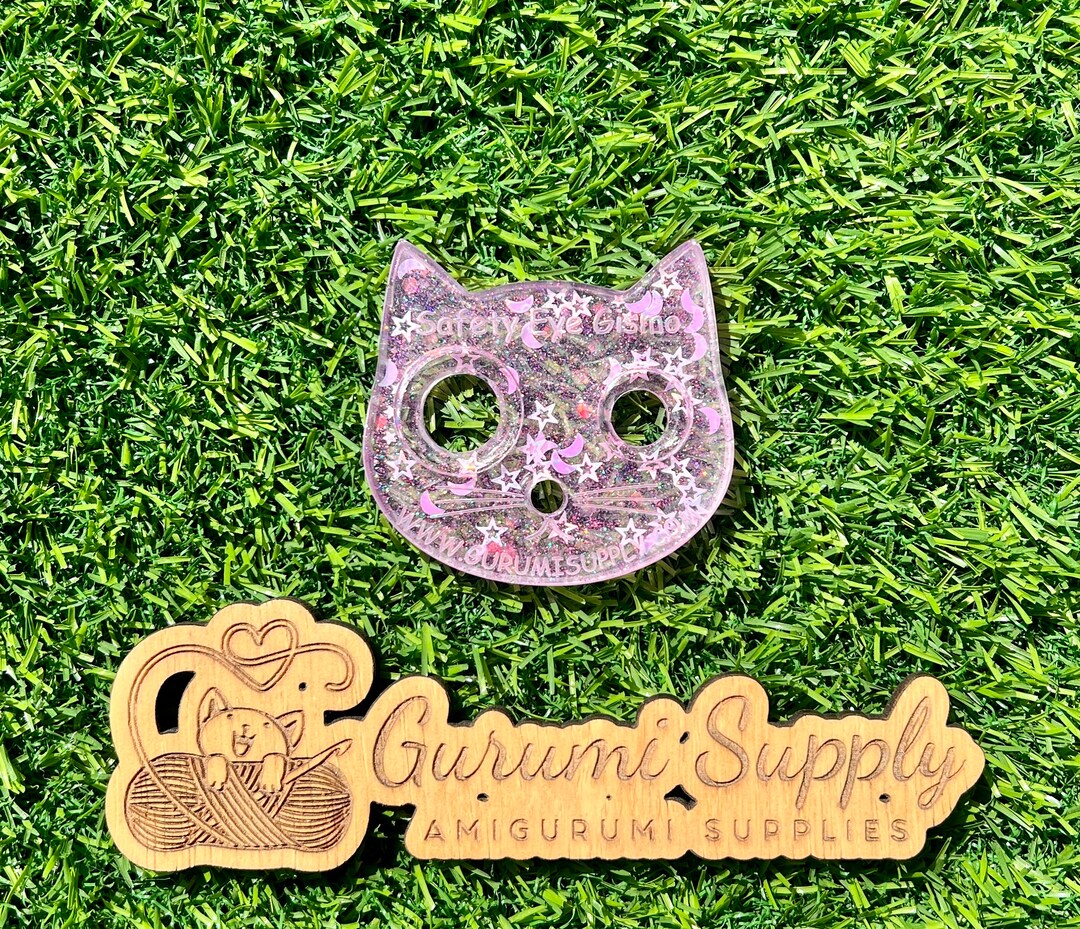 Safety Eye Gismo - Cosmic Pink Glitter - Kitty - Safety Eye Tool ...