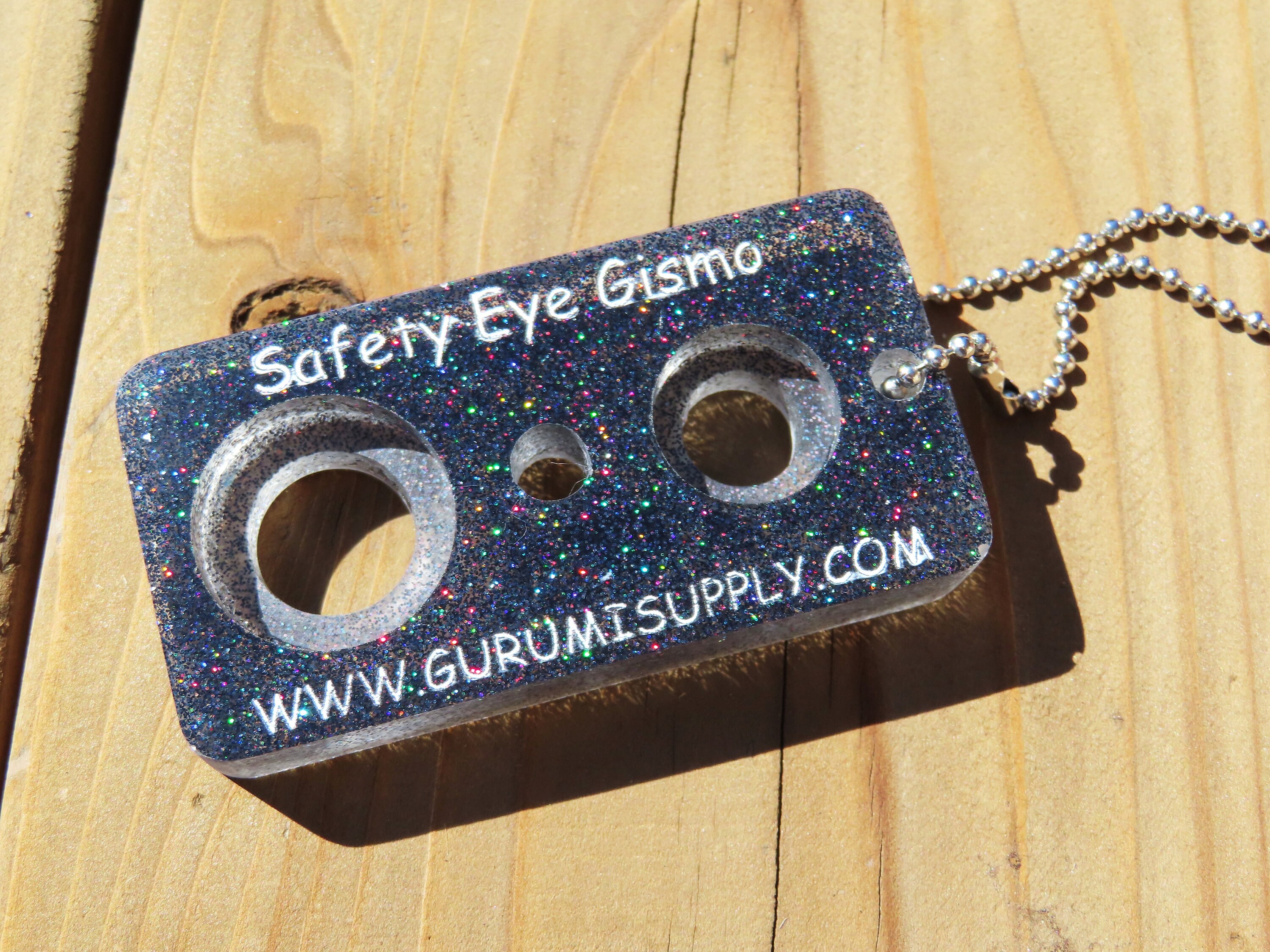Safety Eye Gismo Black Fine Glitter - Keychain - Safety Eye Tool ...