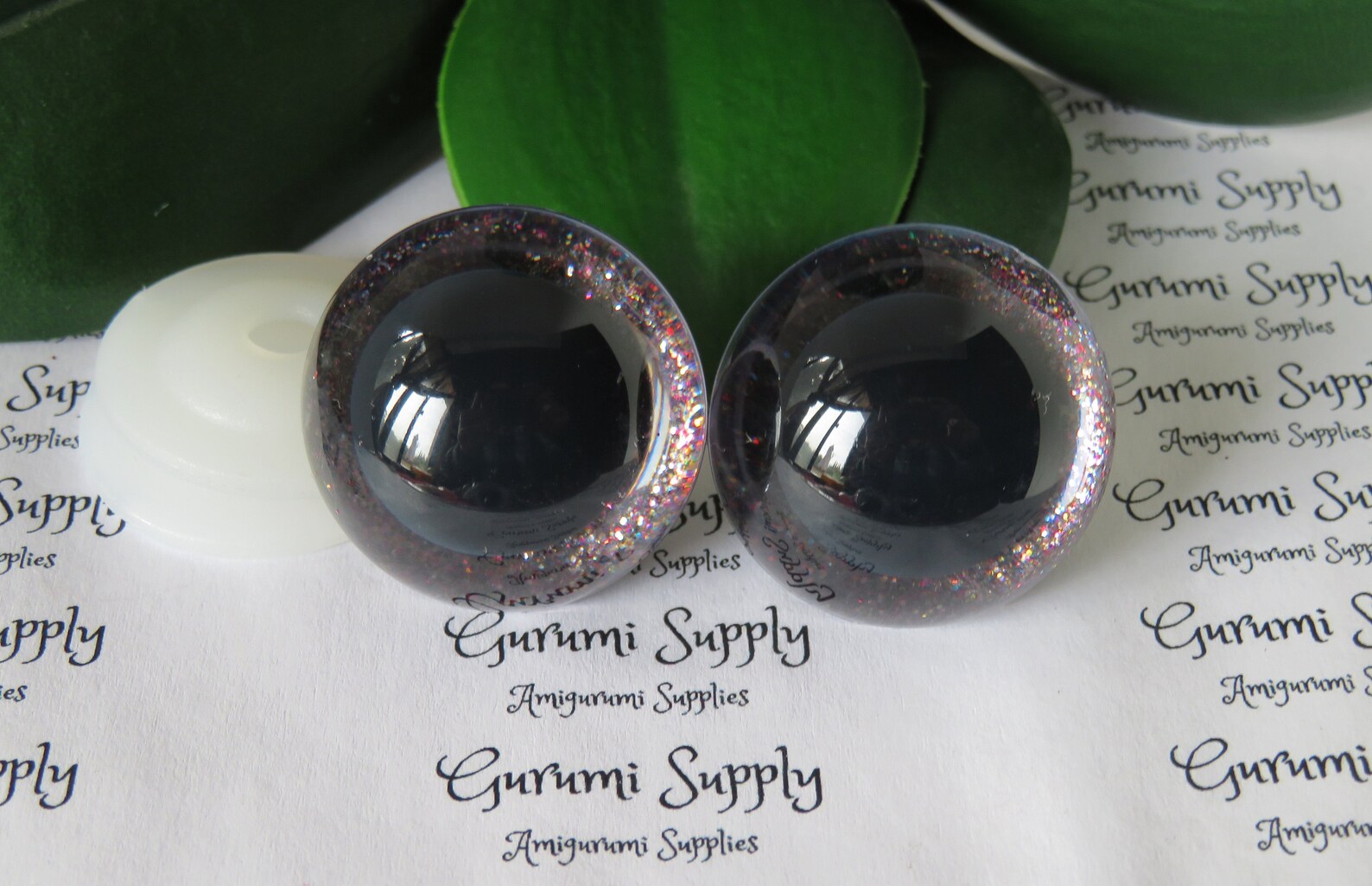 30mm Clear Round Plastic Safety Eyes with a Light Sparkle | Etsy