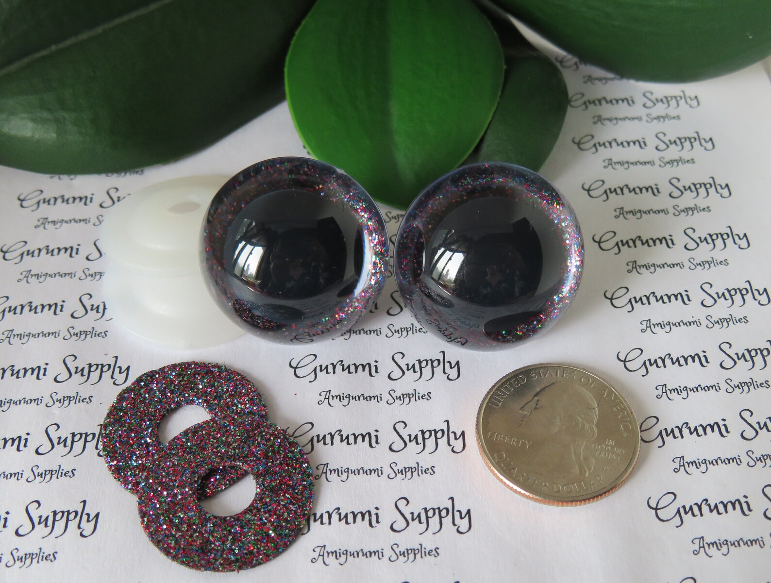 30mm Clear Round Plastic Safety Eyes With a Dark Sparkle | Etsy