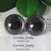 30mm Clear Round Plastic Safety Eyes With a Dark Sparkle - Etsy