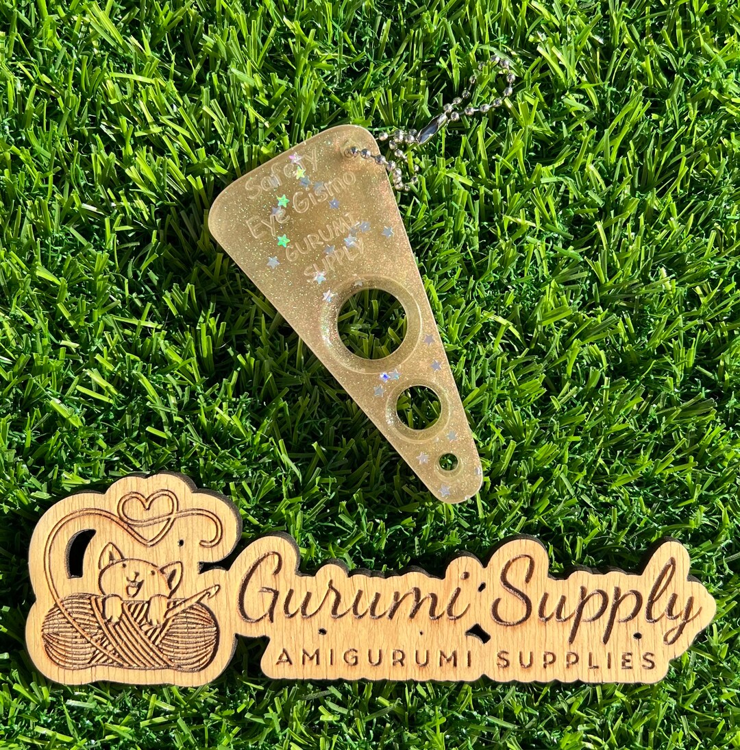 Safety Eye Gismo - Champagne Star Glitter - Petite Size - Triangle - On ...