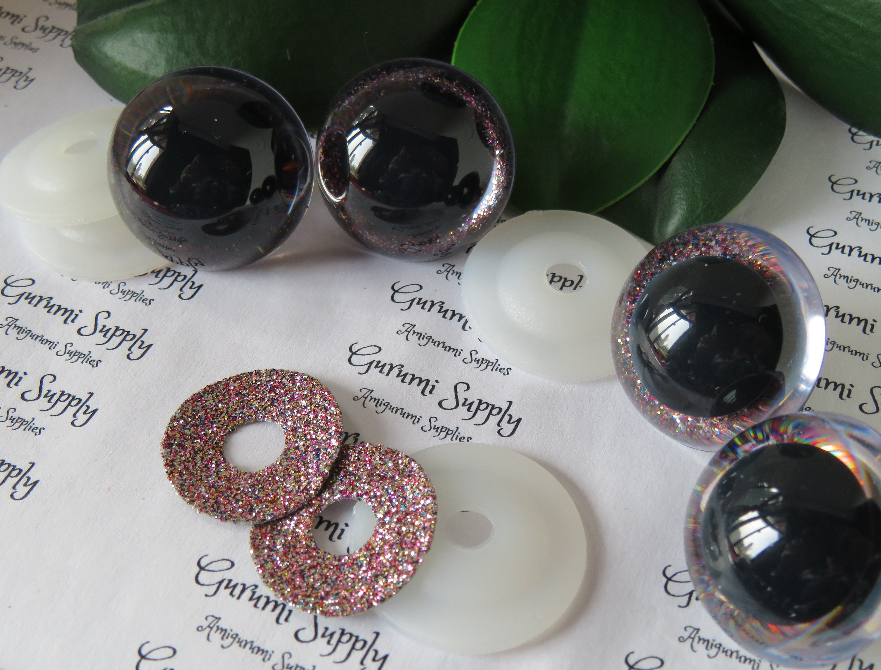 30mm Clear Round Plastic Safety Eyes with a Light Sparkle | Etsy