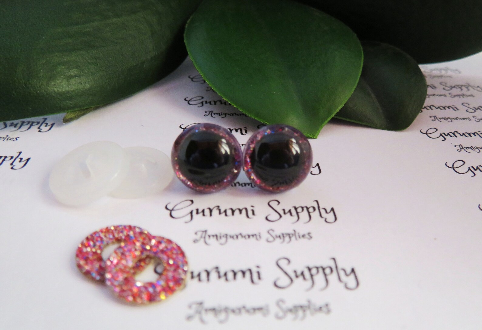 12mm Clear Round Plastic Safety Eyes With a Red Sparkle - Etsy