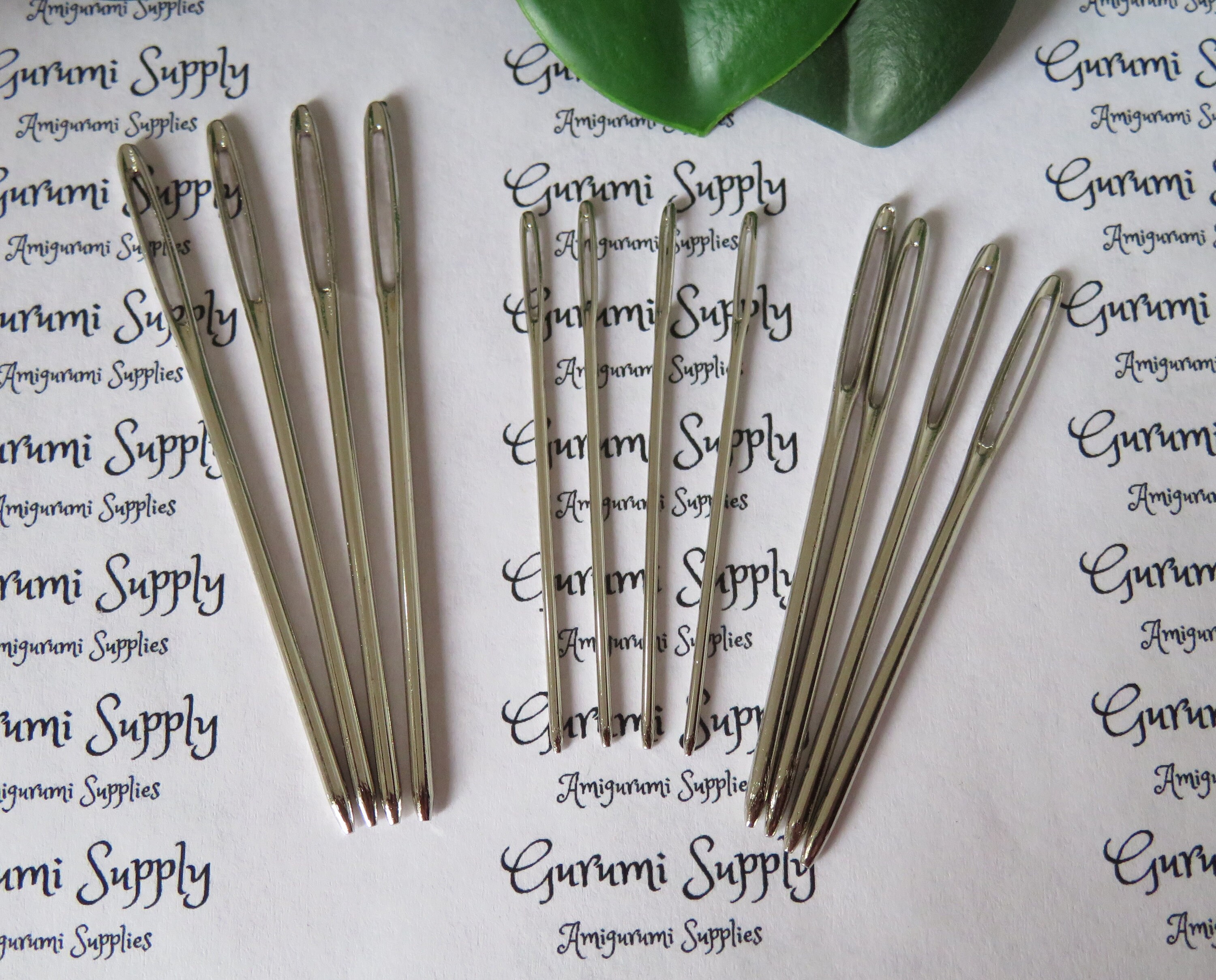 Large Eye Sewing Needle Set – 12 Count – 3 Sizes - Travel Size – Sewing ...