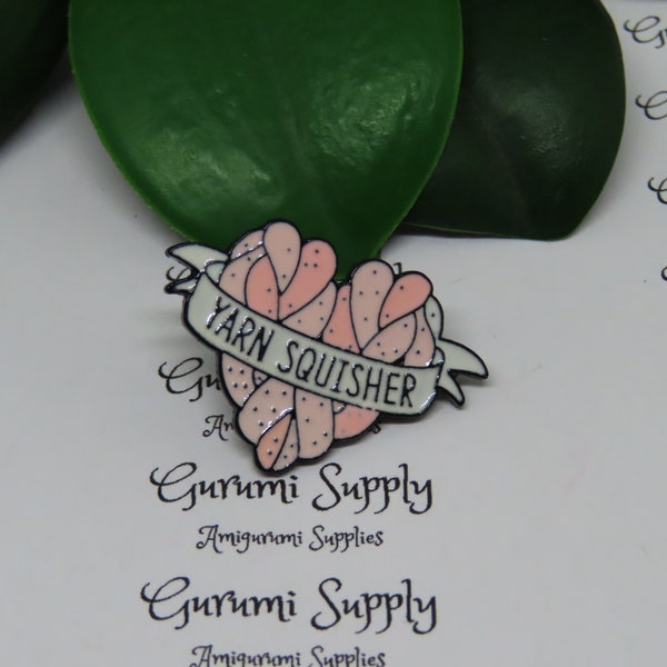 Crochet Enamel Pin - Etsy