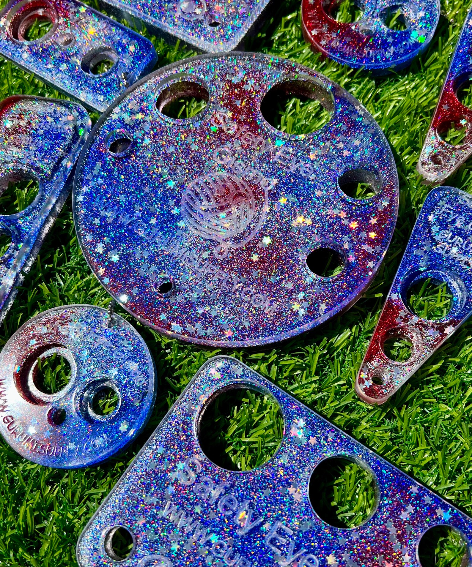 Safety Eye Gismo Patriotic Glitter - Keychain - Safety Eye Tool ...