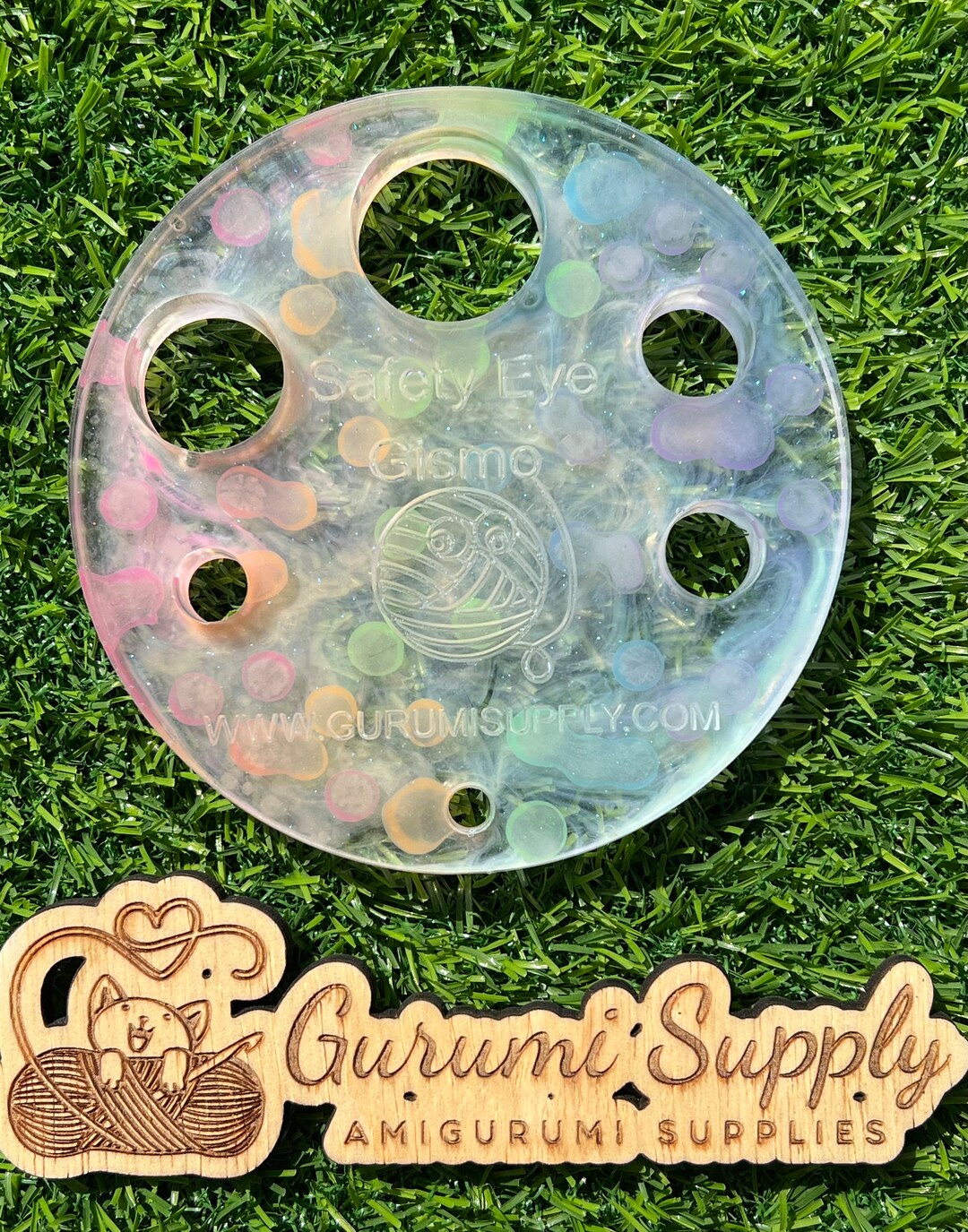 Safety Eye Gismo Rainbow Cloud Glow Circle Round Safety - Etsy