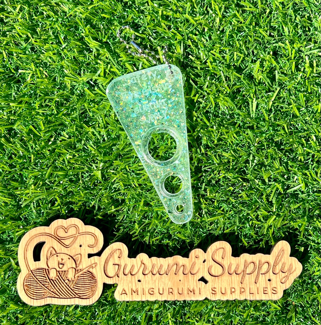 Safety Eye Gismo Shades of Green Glitter Petite Size Triangle On-the-go ...