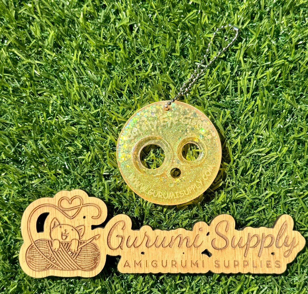Safety Eye Gismo - Orange W/ Glow Glitter - Petite Size - Circle - On ...