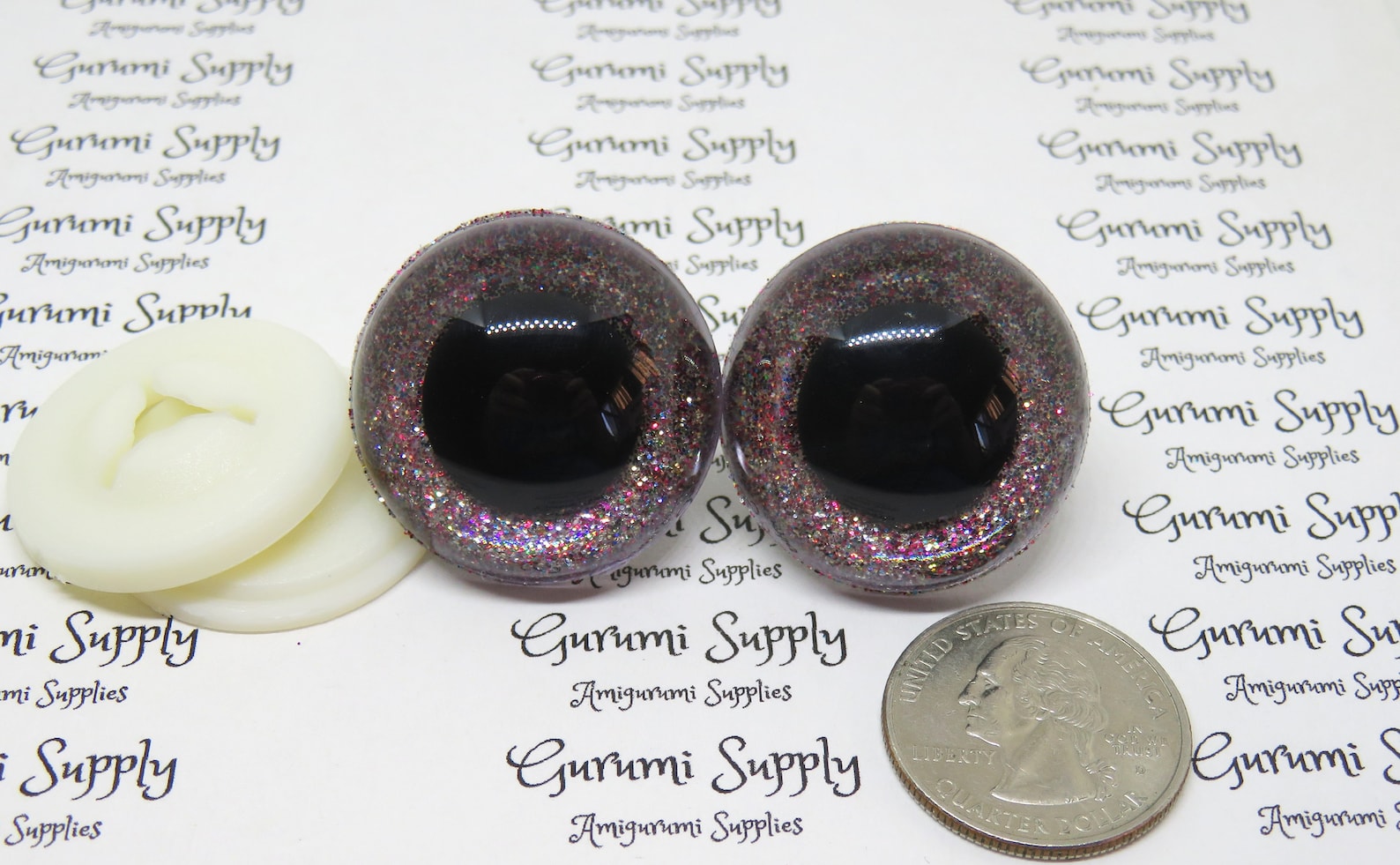 30mm Clear Round Plastic Safety Eyes With a Light Sparkle | Etsy