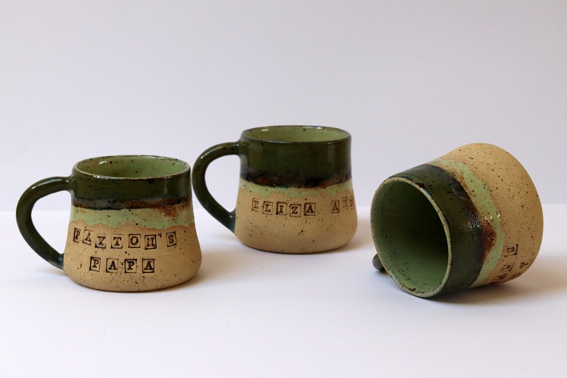 Handmade Mug With Name Personalized Pottery Custom Mug - Etsy